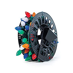 Santa's Bags [Wire and Christmas Lighting Storage Bag] - Install N Store Light Storage Reels and Wire Spool - Includes 3 Spools, a Hanging Hook, and a Zipper Bag