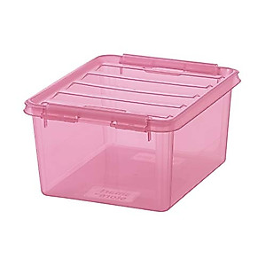 SmartStore - Colour 2 - Set of 10 Storage Boxes - Pink - 21 x 17 x 11 cm - 2l