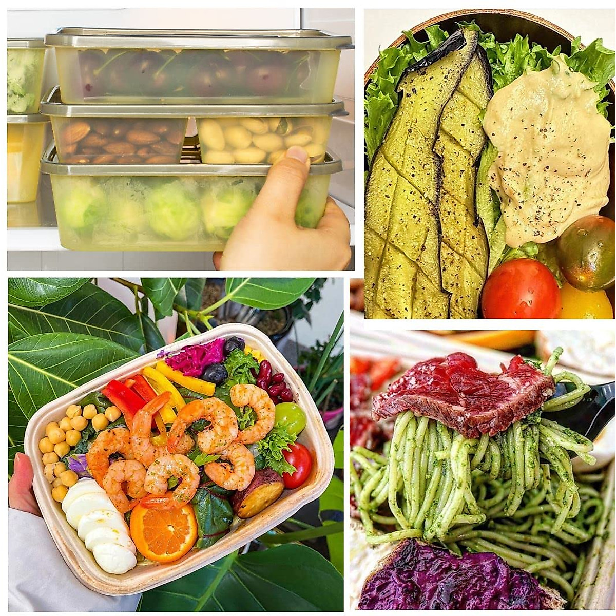 YoojungLab Dr.Lock 23.6 oz - 3ea, Soup & Salad Food Storage Containers, Keeps Fruits, Vegetables Fresh Longer, Salad Container, Cereal Container, Reusable, BPA Free, Microwave and Dishwasher Safe