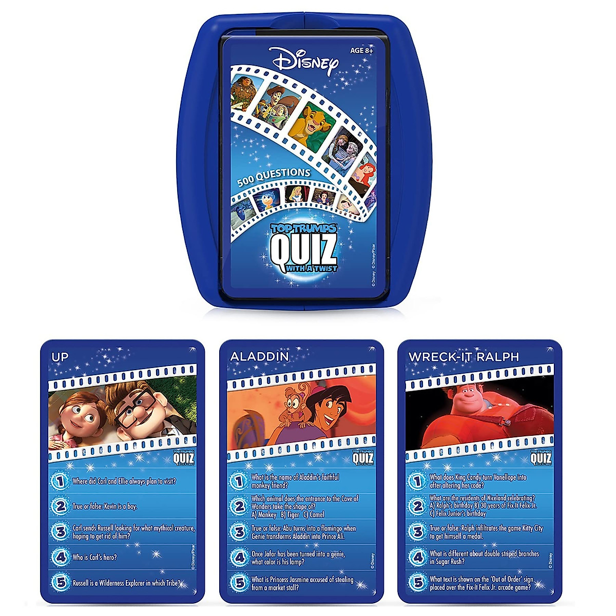 Top Trumps Disney Classic Quiz Game, 500 questions to test your knowledge and memory on Frozen, Bambi, Encanto and Ralph breaks the Internet, educational gift for ages 6 plus