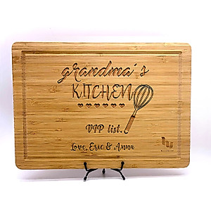Personalized Gifts for Mom Kitchen, Cutting Board, Custom Engraved Serving Platter, Customized Mom and Grandma Gift, Decor for Mother's Kitchen, Engraved Kitchen Sign, Different Design Options