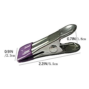 FOMMEN Stainless Steel Clothes Pins: 30 Packs Metal Beach Towel Clips, Pool Cover Clips,Heavy Duty Close Pins ，Hanging Towel Clamp Cloth Clips，Beach Chair Towel Clip