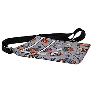 Loungefly Harry Potter Passport Crossbody Travel Bag AOP Relics Tattoo Print
