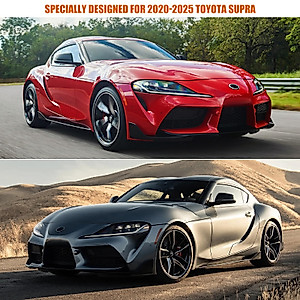 Waterproof Car Covers Replace for 2020-2025 Toyota Supra GR A90 A91 MK5, 6 Layers All Weather Custom-fit Car Cover with Zipper Door for Snow Rain Dust Hail Protection