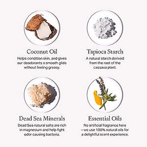 Each & Every All Natural Deodorant - Aluminum Free Deodorant for Women & Men - The Mini Starter Set - Sensitive Skin Friendly Multipack with All Our Best Sellers - Travel Size (5 Pack, 0.5 Oz Each)