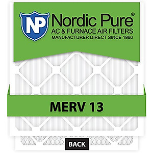 Nordic Pure 20x22x1 (19 1/2 x 21 7/16 x 3/4) Pleated MERV 13 Air Filters 6 Pack