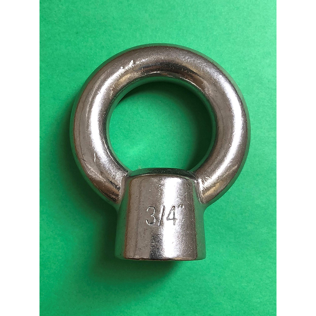 US STAINLESS Stainless Steel 316 Lifting Eye Nut 3/4" UNC Marine Grade Pitch of 10