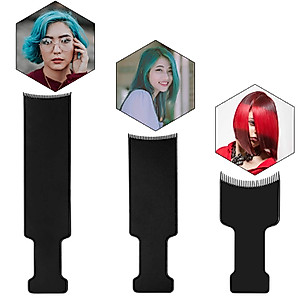 Mudder 4 Pieces Balayage Highlighting Board with Teeth Hair Dye Paddle Highlighting Brush cooboard for Balayage Board Comb for Hair Dye