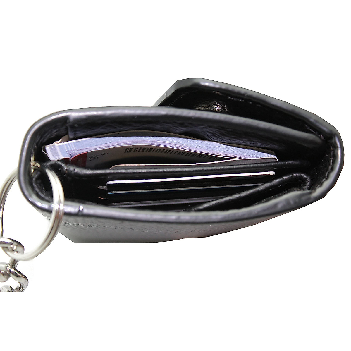 Juzar Tapal Collection Bifold Leather Wallet for Men with ID Window and Zipper Pocket, RFID Blocking, Thick and Durable Credit Card Holder (J277LCB-Long Chain Wallet)