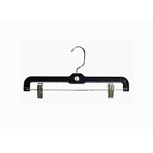 14" Black Pant/Skirt Plastic Hanger Box of 100