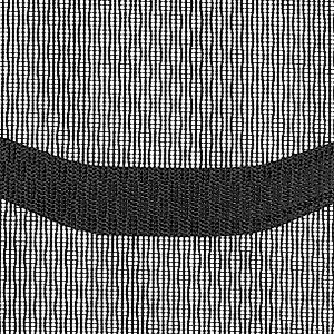 Office Star ProGrid Deluxe Stackable Visitor's Chair with Breathable Back and Padded Lumbar Support Seat, with Rolling Casters, Coal FreeFlex