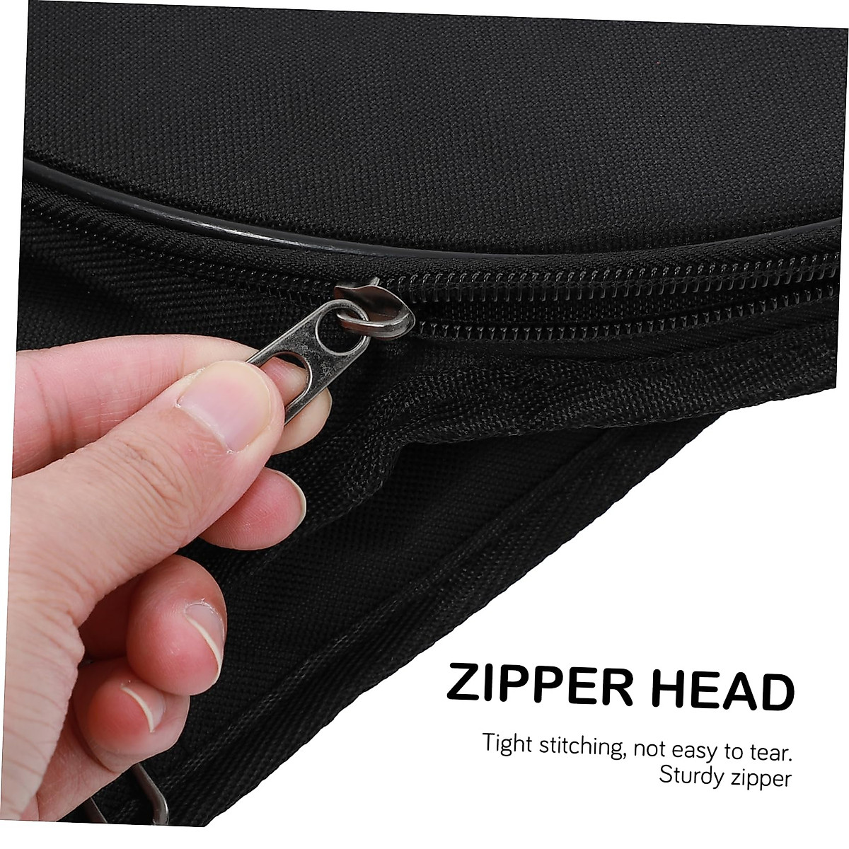 Generic Drum Pad Bag, Dumb Bag Storage Backpack Cases with Detachable Carrying Black Waterproof Oxford Fabric Pouch Holder for 12Inch and 8Inch Pads, EZM4R14DXK03859ZS8