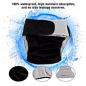 Diapers for Adults, 1pc Diapers Adjustable Cloth Diaper Covers Washable and Reusable for Elderly Incontinence Anti-Leakage Panties