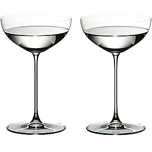 Riedel Veritas Moscato/Coupe/Martini Glass (2-Pack) Bundle with Wine Pourer Bundle (2 Items)