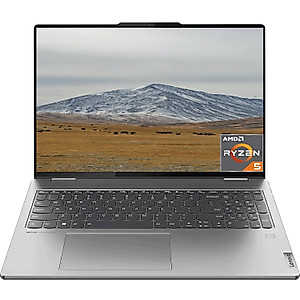 Lenovo 2023 Yoga 7 2-in-1 Laptop, 16" WUXGA Touchscreen Display, AMD Ryzen 5 7535U, 8GB DDR5 RAM, 512GB SSD, AMD Radeon 660M, Backlit Keyboard, Fingerprint Reader, Wi-Fi 6, Windows 11 Home