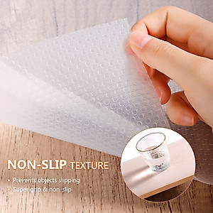 Shelf Liner Non Adhesive Drawer Liner, Non-Slip Kitchen Cabinet Liner Washable Refrigerator Liners Waterproof Fridge Liner Drawer Mat for Pantry Shelves, Cupboard (17.7 inches x 16.5 Feet)