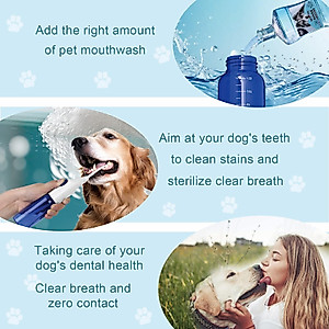 New Upgrade Dog Tooth Brushing Kit, Dog Toothbrush for Teeth Cleaning Tool & Dental Care Accessories, Pet Manual Teeth Cleaner, Tooth Brushing Dogs,Equipped Dog Finger Toothbrush, Fits for Large Pet