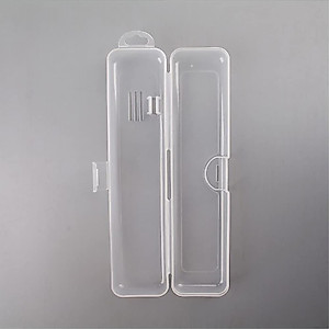 UUYYEO 2 Pcs Travel Portable Toothbrush Storage Case Plastic Dust-Proof Toothbrush Container Toothpaste Box Holder