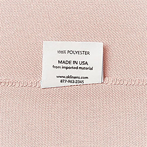 AK TRADING CO. 10 feet x 10 feet Polyester Backdrop Drapes Curtains Panels with Rod Pockets - Wedding Ceremony Party Home Window Decorations - Blush Pink (DRAPE-5x10-BLUSH)