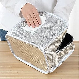 TELLUMO Lunch bag, Insulated Lunch Bag for Women Men Small Lunch Box Container Reusable Leakproof Tote for Office, Work, School, Beach or Travel (Flamingo)