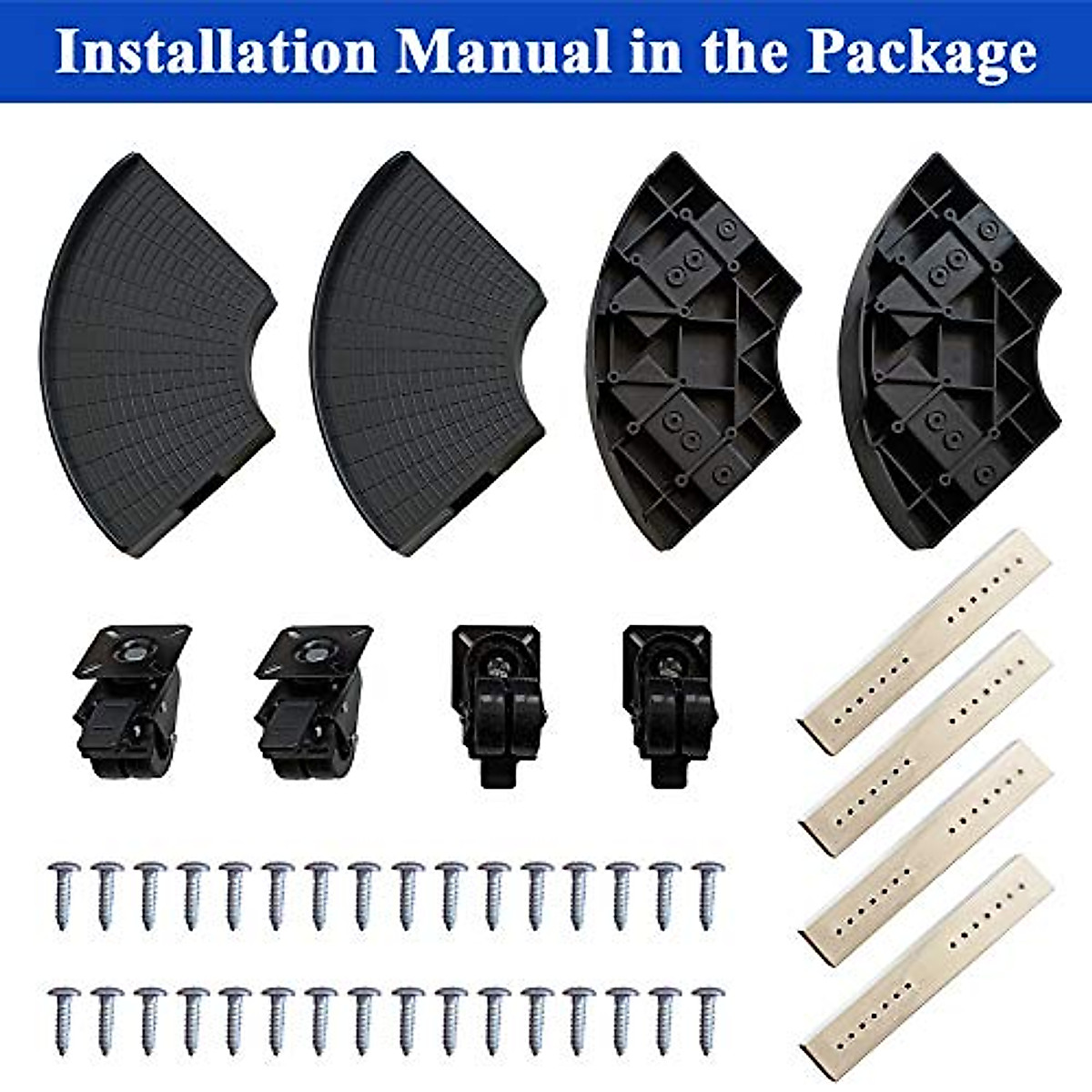 CASIMR Plant Caddy with Wheels, Heavy Duty 440lbs Capacity Rolling Plant Stand, 15-19 Inch Adjustable Indoor Outdoor Plant Dolly, Round Plant Roller Base Flower Pot Rack Holder Trolley Casters Tray