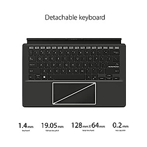 ASUS VivoBook 13 Slate OLED 2-in-1 Laptop, 13.3" FHD OLED Touch Display, Intel Pentium N6000 Quad-Core CPU, 4GB RAM, 128GB eMMC, Windows 11 Home in S Mode, Black, T3300KA-DH21T