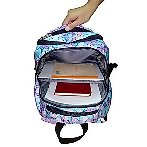 YUB Rolling Backpack On Wheels High-Capacity School Bag Backpacks for Students Climbing Stairs Six Wheels Purple