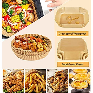 Fujampe Air Fryer Accessories - 8 Inch Cake Pan Set of 14 Pcs Compatible for Ninja Foodi Cosori instant Pot,Gowise, Fit 4, 4.2, 5, 5.5, 5.8 QT, 6QT Accessories for Air Fryer XL (Set of 14)