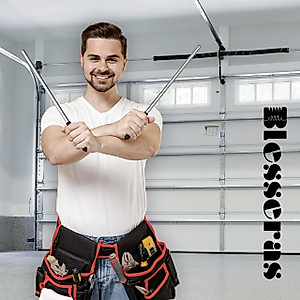 Blesseras 2-Pack Garage Door Winding Bars & 2-Pack 8.5' Cable for 7 Feet Garage Door