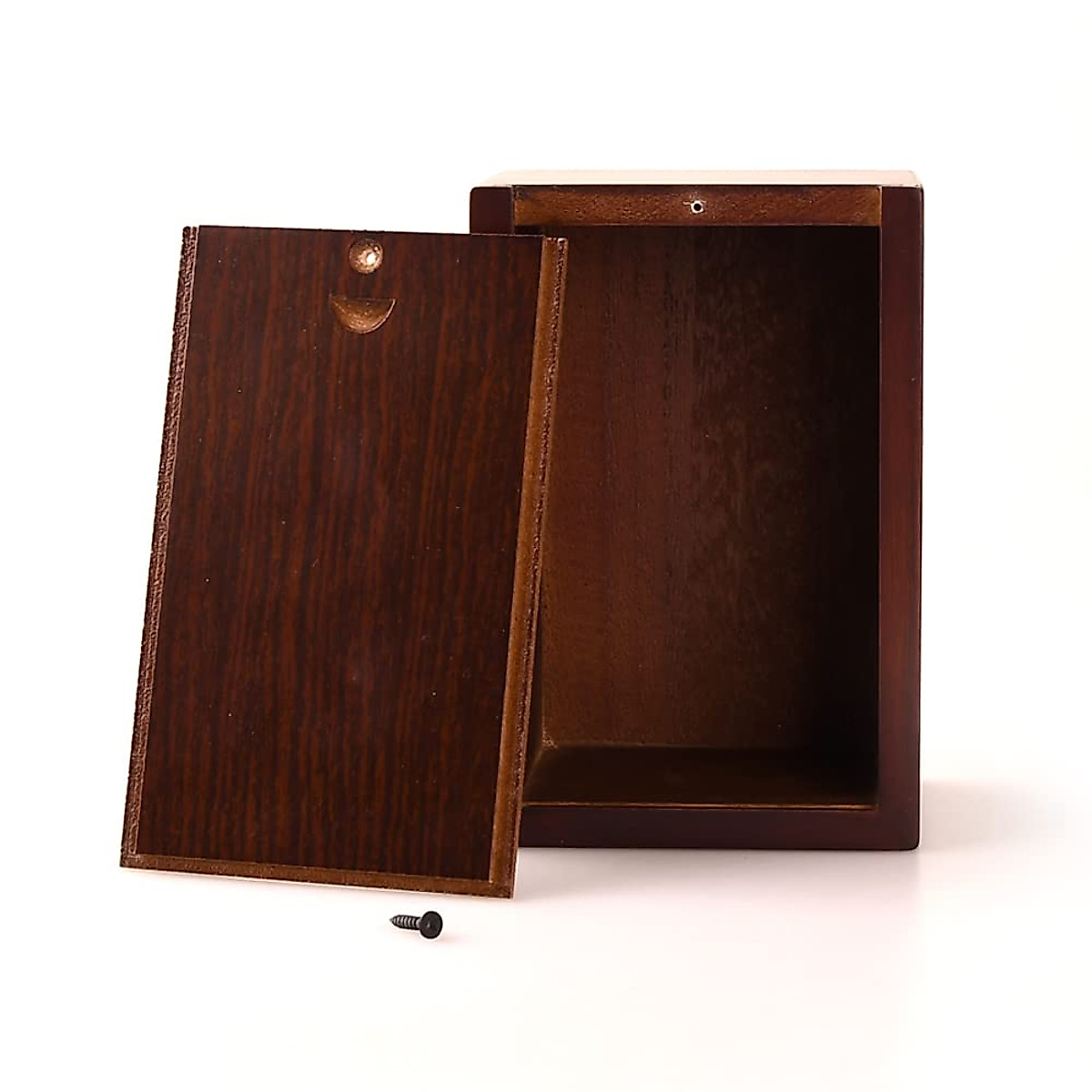 PCS Cremation Urns for Ashes, Pet Memorial Funeral Urns Box,Wooden Decorative Urn for Dog Cat,Cremation Keepsake Burial Ash Box - S (6 x 4 x 2.75'')