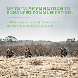 PROHEAR Electronic Ear Protection for Shooting with 4X Sound Amplification, Gun Range Hearing Protection Muffs, NRR 23dB Noise Reduction Headphones for Hunting, Camo