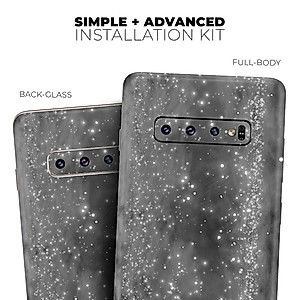 DesignSkinz Glowing Grayscale Orbs of Light Protective Vinyl Decal Wrap Skin Cover Compatible with The Samsung Galaxy S20 (Screen Trim & Back Glass Skin)