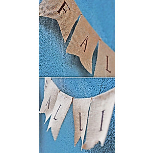 Alasida Falling in Love Burlap Banner, Great for Thanksgiving Decor, Valentines, Autumn Room Decoration, Party Decor for Birthday, Wedding, Bridal Baby Shower, Anniversary and Graduation