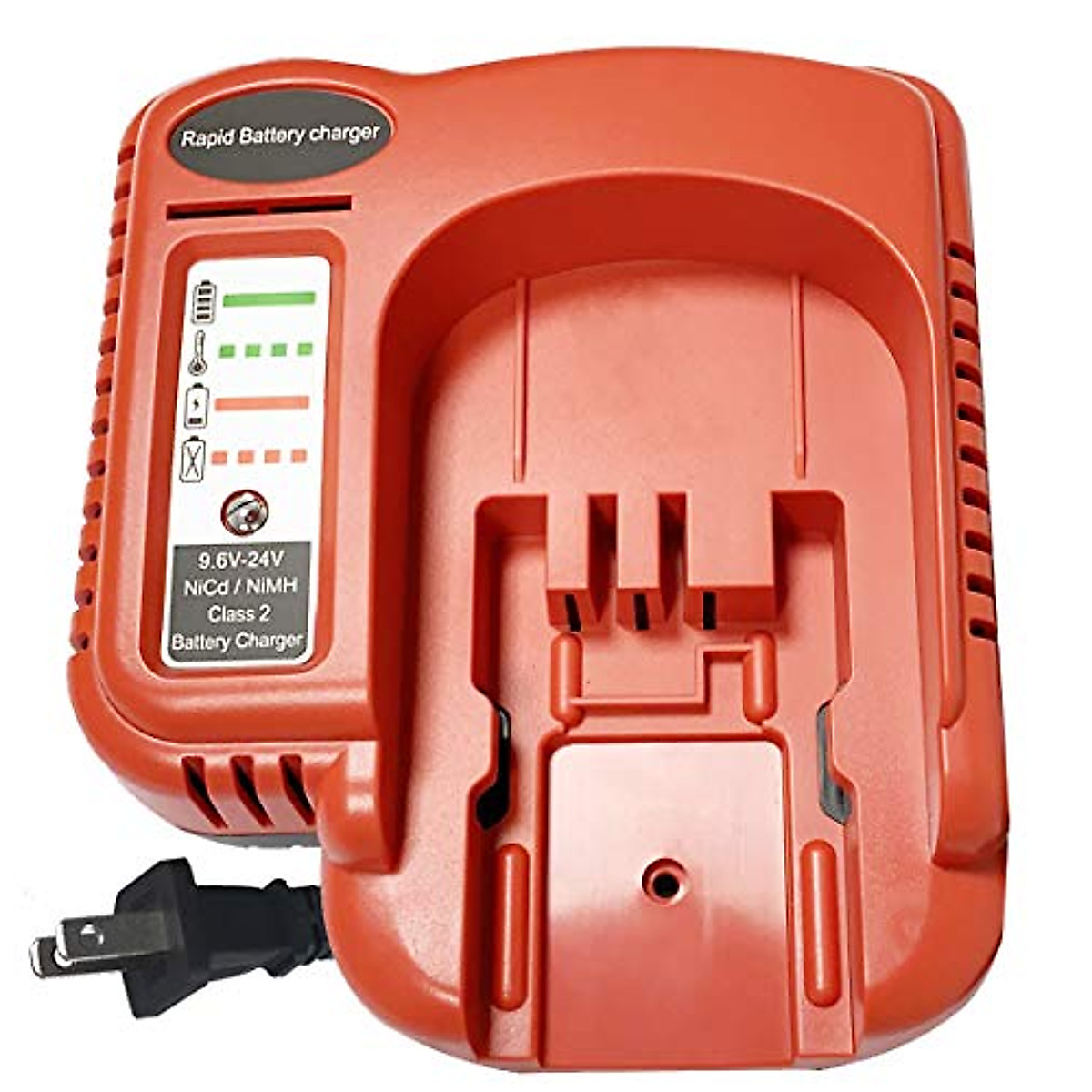 ANOPIW BDFC240 9.6V-24V Battery Charger Compatible with Black & Decker 24V 18V 14.4V 12V 9.6V Firestorm Battery HPB18-OPE HPB18 HPB14 HPB12 HPB96 HPB24 244760-00 A1718 FS180BX FS18C FS18FL FSB18