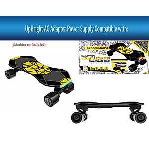 UpBright 16.8V AC/DC Adapter Compatible with Swagtron Swagskate NG-3 4 Wheels Kids SwagBoard Electric Skateboard Longboard Scooter 63863-2 638632 NG3 SWAG-NG3 16.8VDC Power Supply Cord Battery Charger