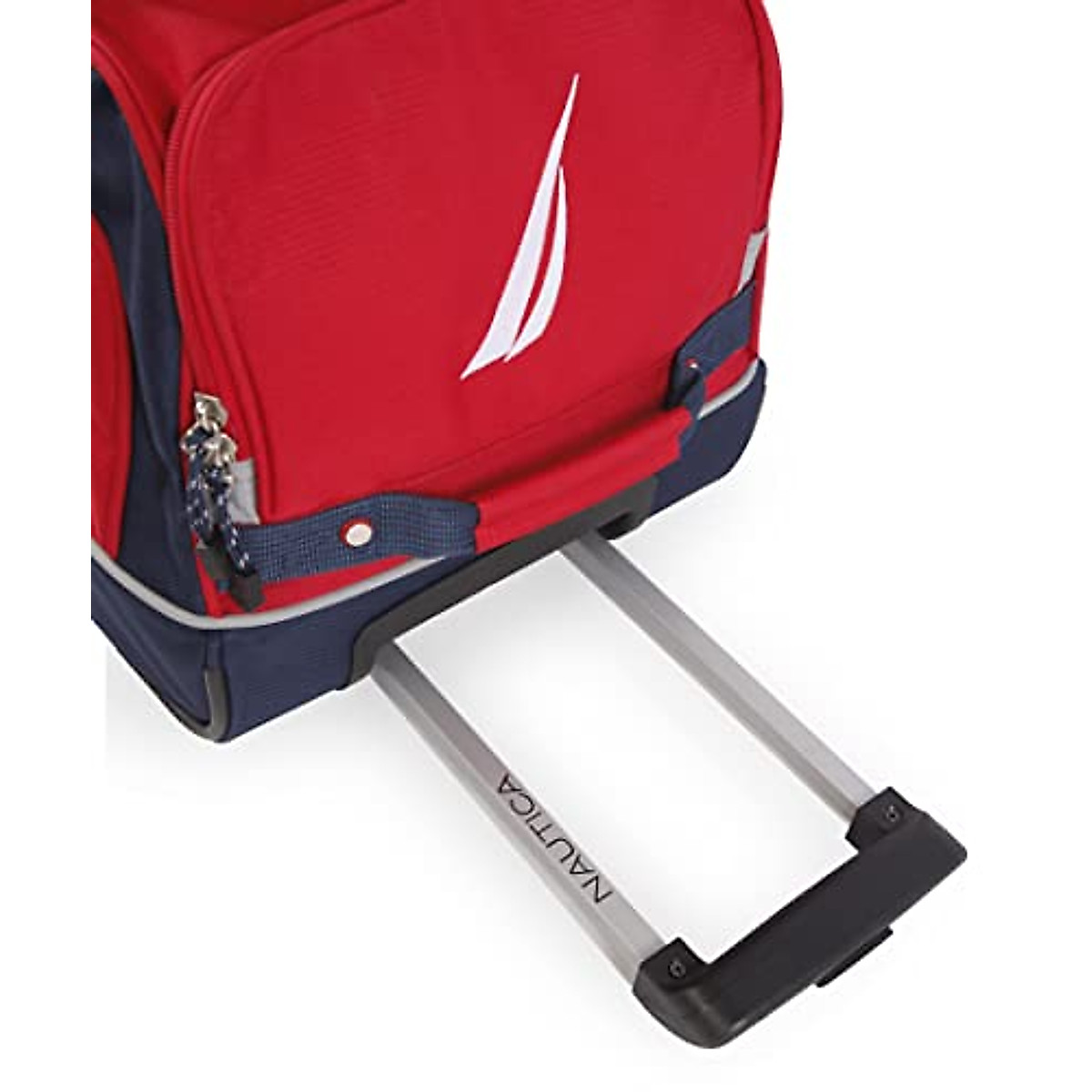 NAUTICA Submariner 22" Rolling Duffel, RED/Navy