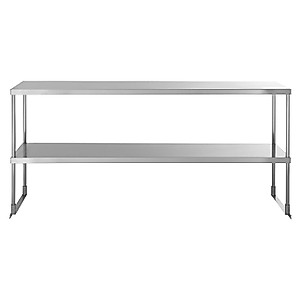 Kratos 18"x60" Double Overshelf for Worktables