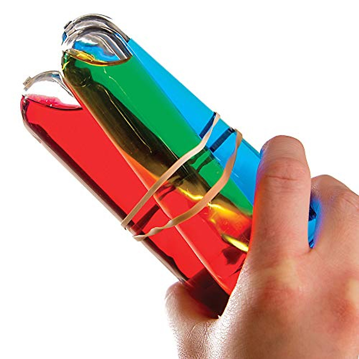 Steve Spangler's Large Plastic Test Tubes with Caps, Test Tubes for Kids, 15 Pack