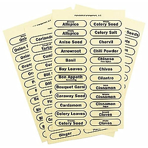 R.S.V.P. 96-Piece Spice Label Set