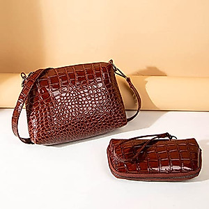 YOUNXSL Women Fashion Handbags Wallet Tote Bag Shoulder Bag Top Handle Satchel Purse Set 3pcs Black