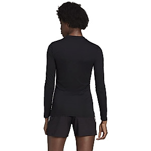 adidas womens Team Base Tee Black Large