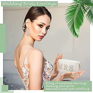 Silkfly 6 Pcs Bridal Shower Gifts Set Summer Bachelorette Party Accessories Bride Beach Bag Sun Hat Heart Sunglasses Rhinestone Bride Earrings MRS Cosmetic Bag for Beach Bride Wifey Wedding Gifts