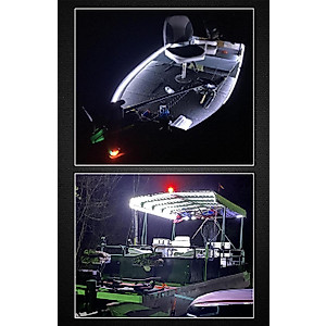Seaponer Marine Led Strip Lights, Pontoon Light Strip for Jon Bass Boat Sailboat Kayak, Marine Led Lights for Boats Deck Light Light Courtesy Interior Lights Fishing Night, 12v, 10m(32.8ft), White