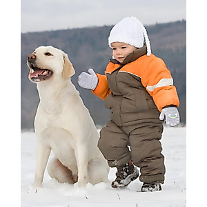 Evridwear Toddler Mittens Girl Boy Mittens 3 Pairs Knitted Stretch Gloves for Kids Toddler Winter Warm