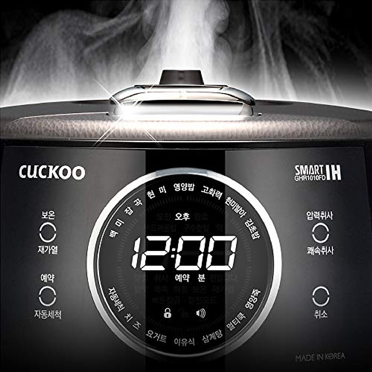 Cuckoo Induction Heating Pressure Rice Cooker – 18 Built-in Programs Including Glutinous, Sushi, Porridge, Yogurt, Cheese, and More, Made in Korea, Gray/Black, 10 Cups, Brown Leather