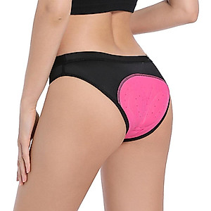 SUDUSUDO Women's Cycling Underwear Bike Shorts Biking Undershorts Bicycle Briefs Cycling Underpants with Gel Padded Black