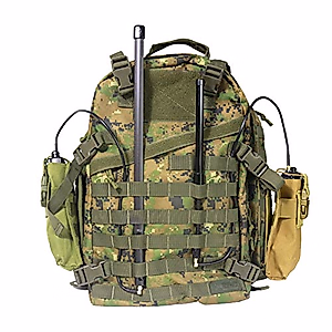 ABBREE Tactical Antenna 42.5Inch SMA-Female Dual Band 144/430Mhz Foldable Compatible with 23.6 Inch Coaxial Cable Compatible with UV-5R UV-82HP BF-F8HP GT-3TP Ham Two Way Radio