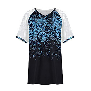 Off The Shoulder Tops for Women Generic 2023 Women's Hide Fat Short Sleeve Tops Yellow Crop Short Red Lace Dresses for Women Summer Tops