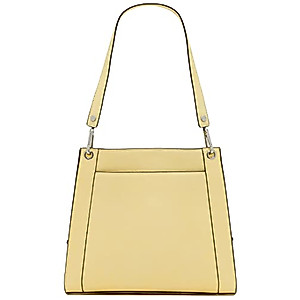 Calvin Klein Ellie Novelty Triple Compartment Shoulder Bag, Lemon,One Size