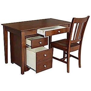 International Concepts Two Drawer OF-41 Desk and Chair File cabinet, Unfinished